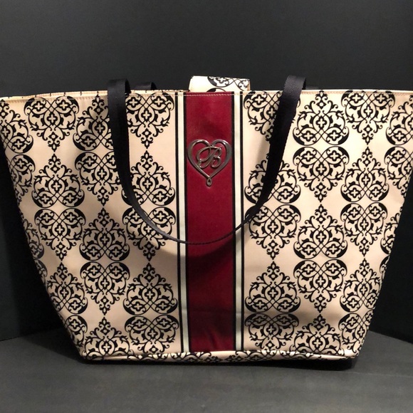 Brighton | Bags | Brighton Light Pink And Black Large Tote | Poshmark